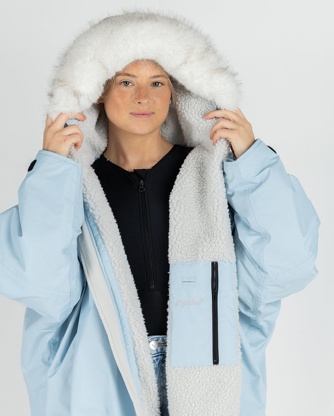 dryrobe Advance | Ice Blue Long Sleeve | Full Cover Change Robe