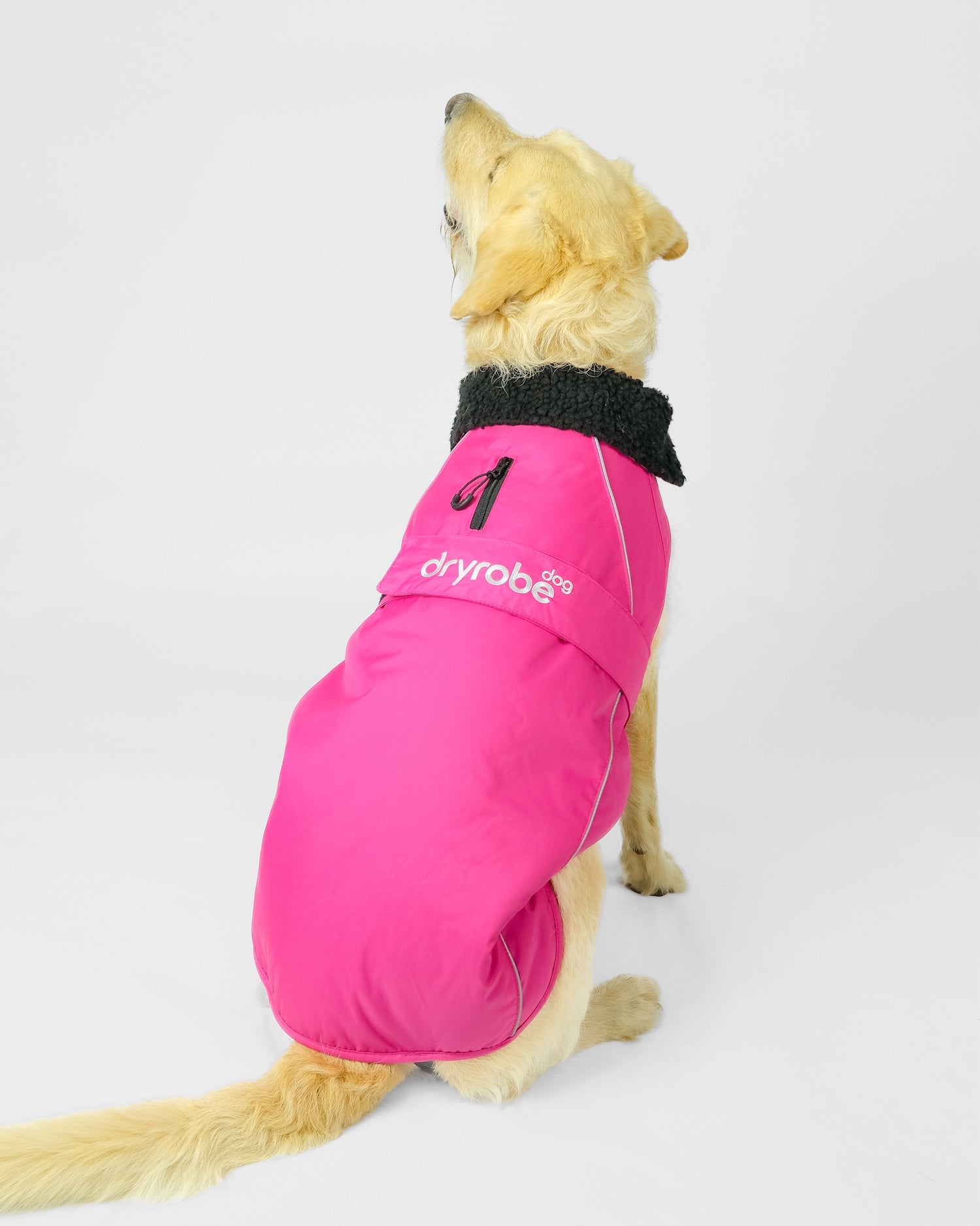 Pink Black Dog Coat | Dryrobe®