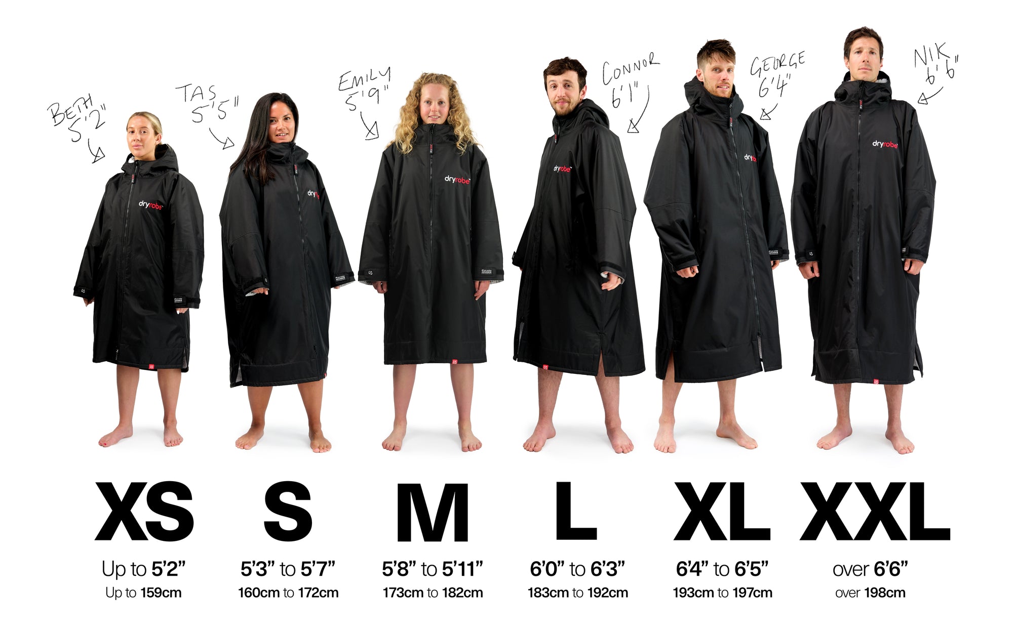 Dryrobe® Size Guide | Find Your Perfect Fit