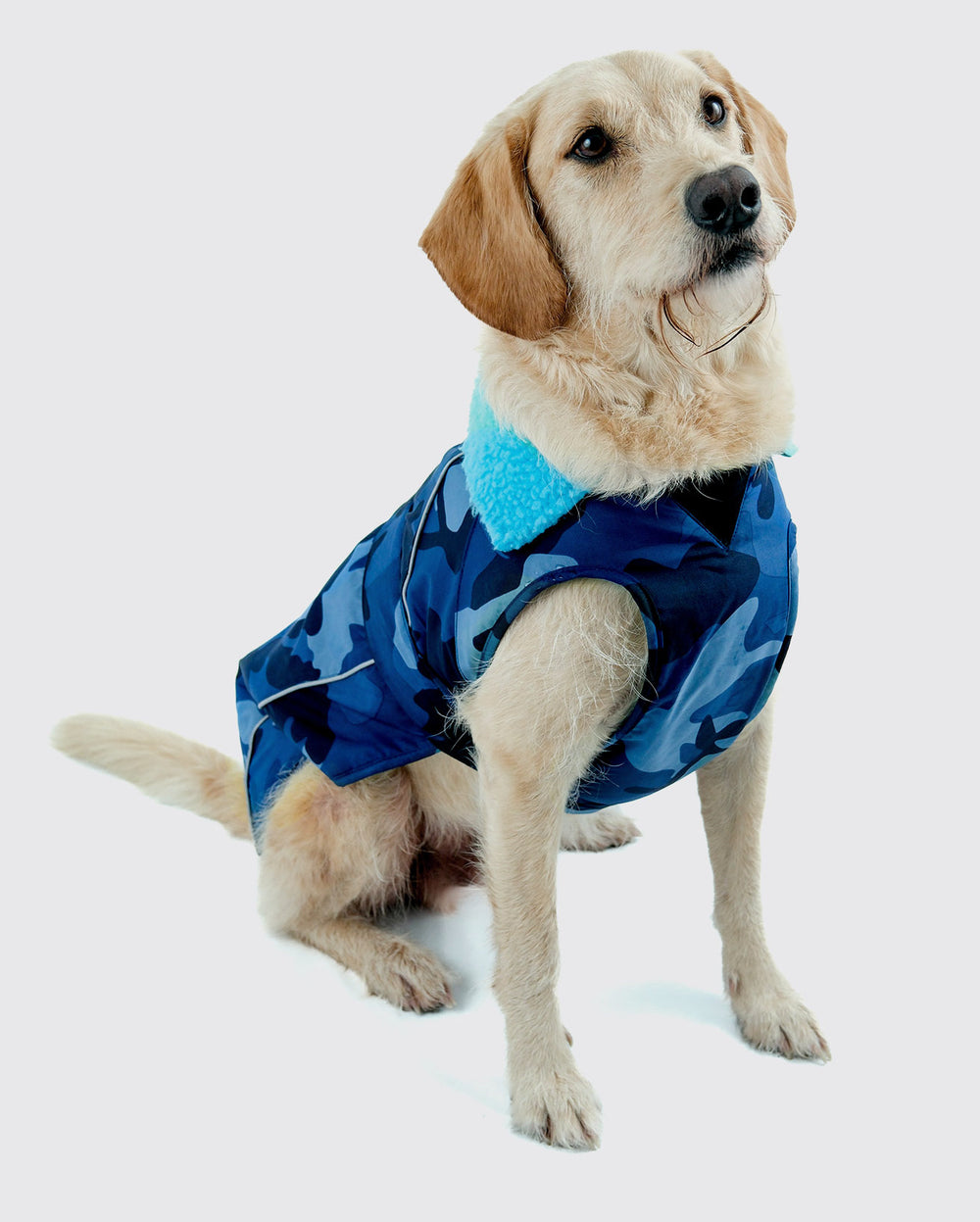 Blue Camo Dog Coat | Dryrobe®