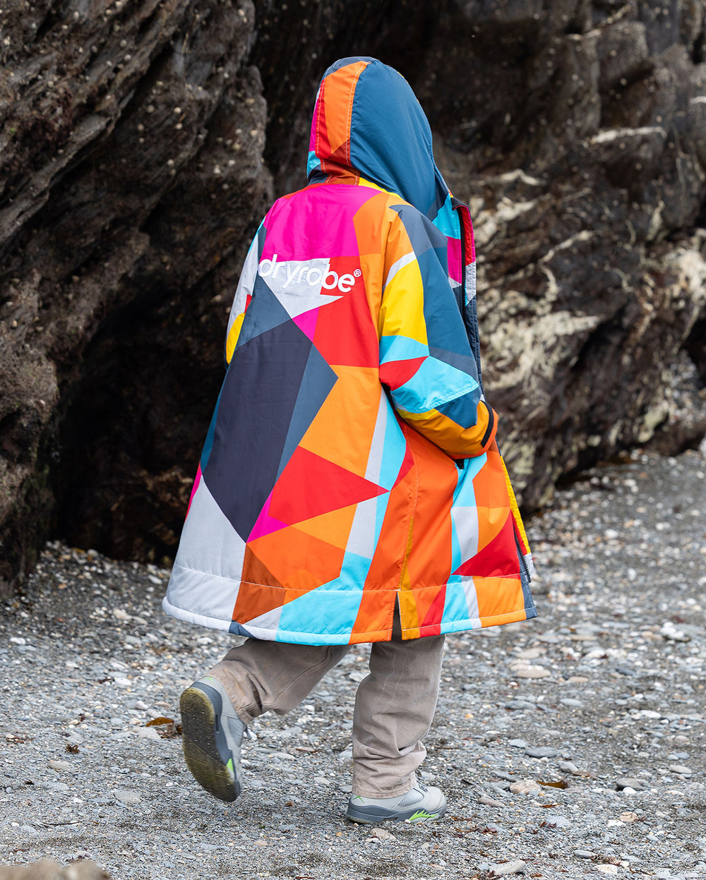 Abstract Long Sleeve Kids Advance Changing Robe | Dryrobe®