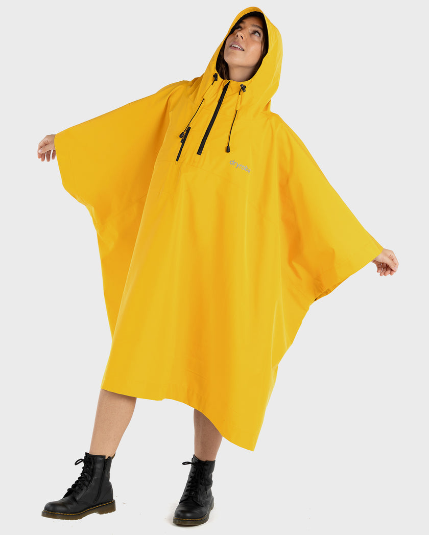 Yellow One Size Adults Rainproof Poncho | Dryrobe®