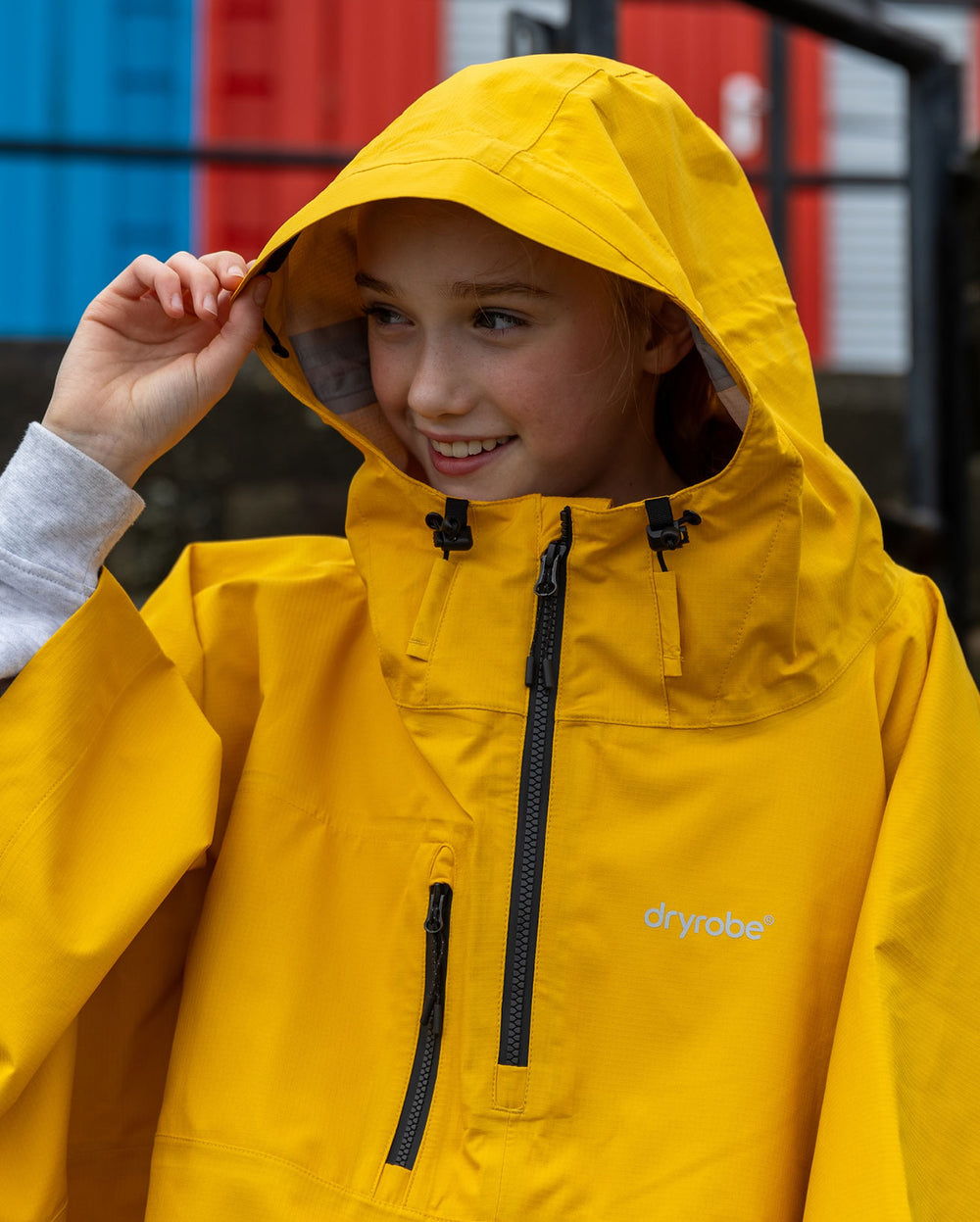 Yellow Kids Rainproof Poncho | Dryrobe®