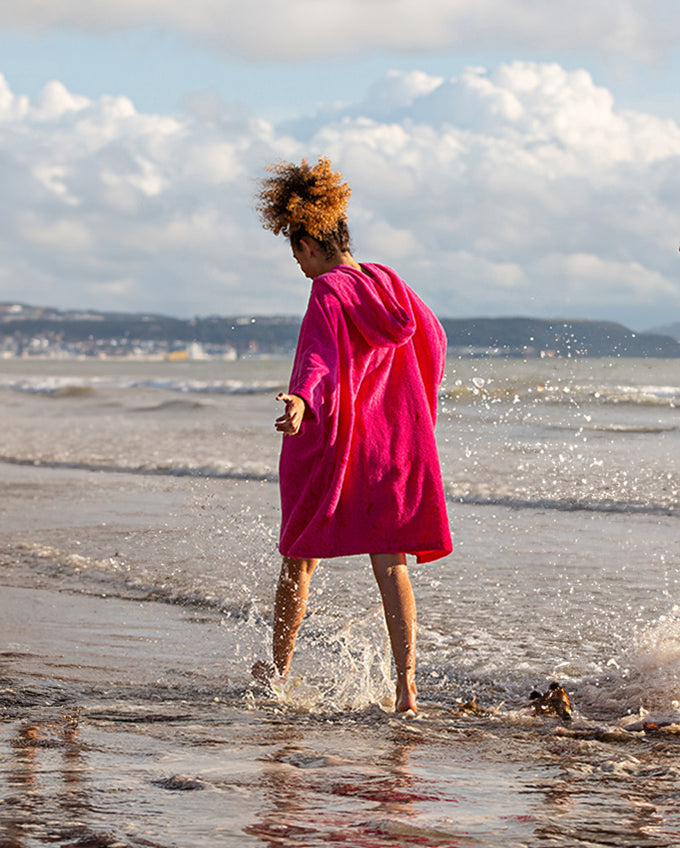 Pink Kids Towel Changing Robe | Dryrobe®