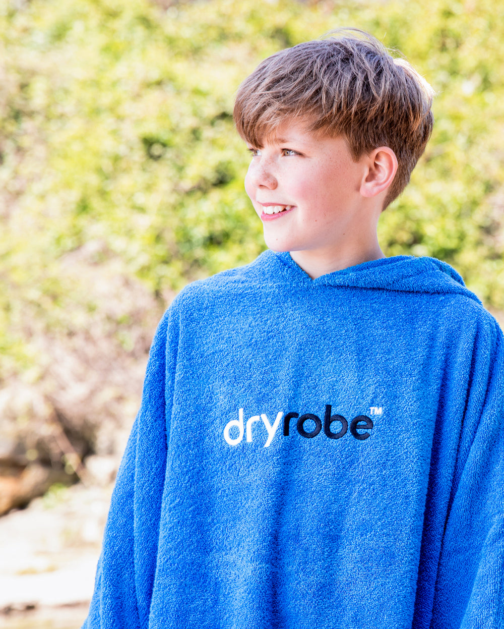 Cobalt Blue Kids Towel Changing Robe | Dryrobe®