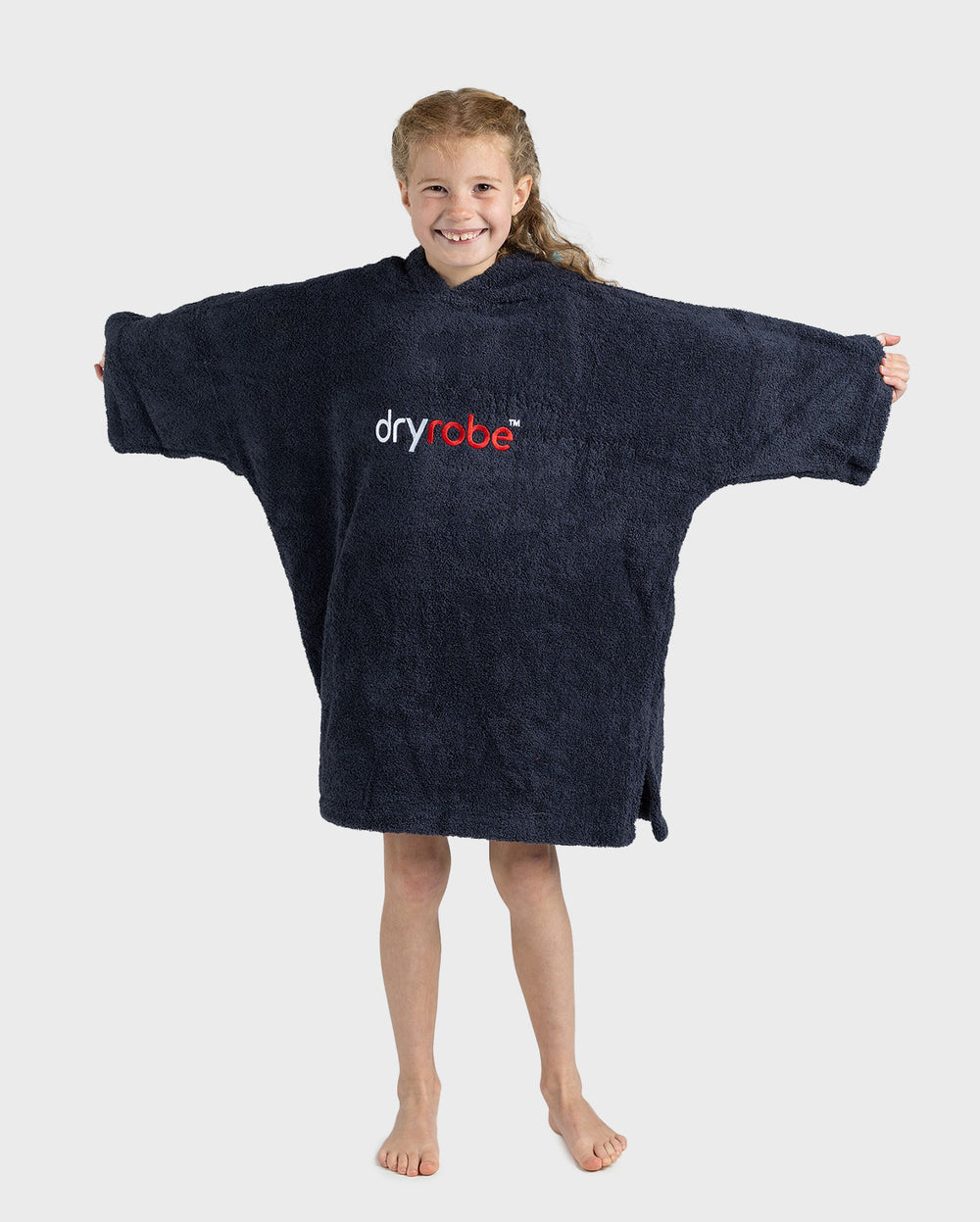 Navy Kids Towel Changing Robe | Dryrobe®