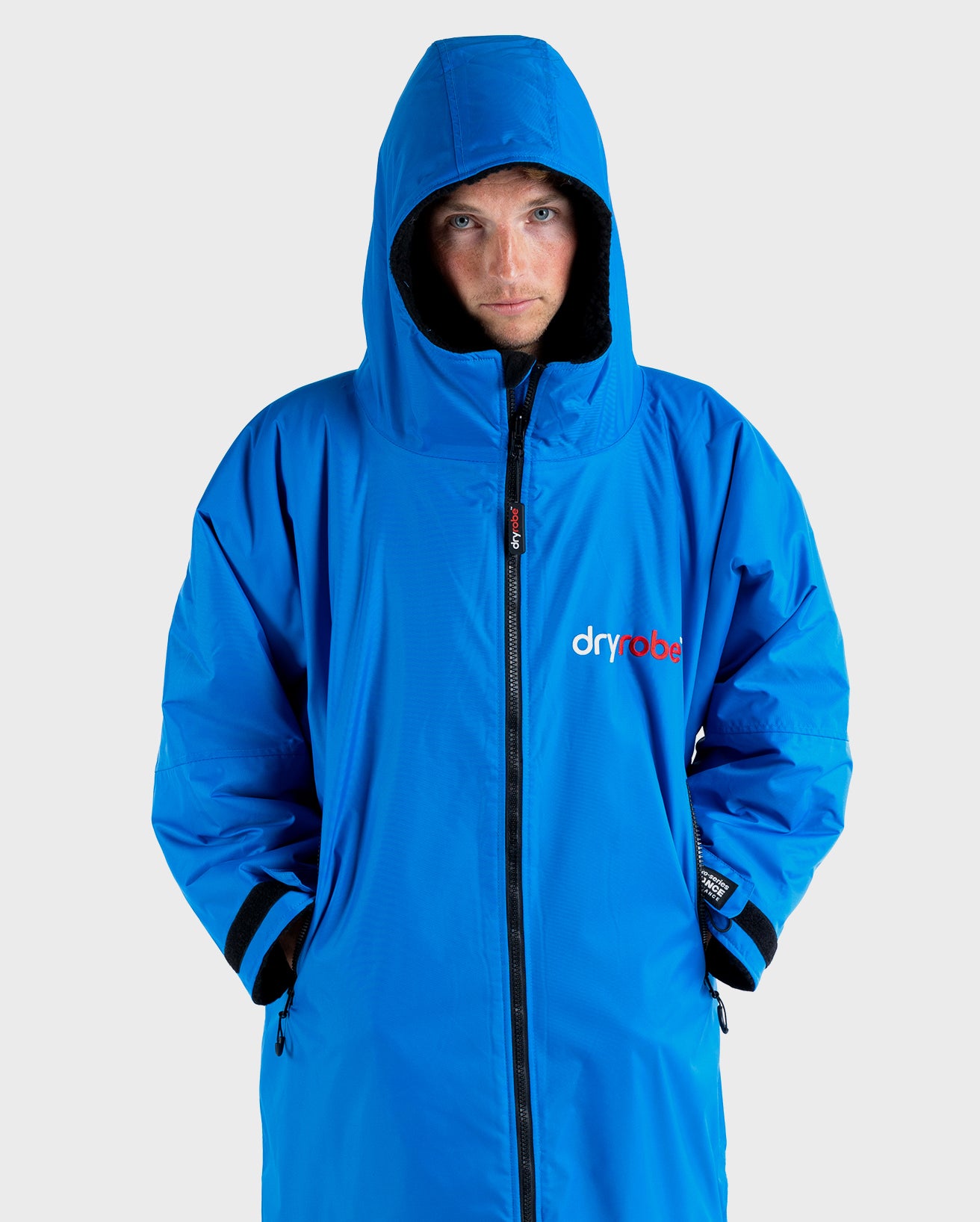 dryrobe® Advance Long Sleeve Changing Robe - Cobalt Blue