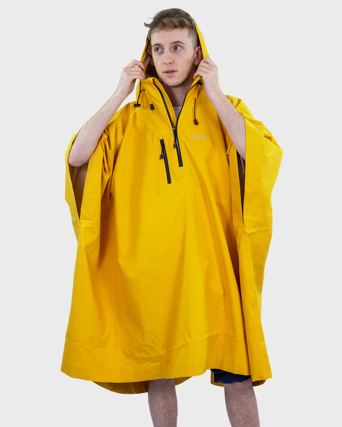 Yellow One Size Adults Rainproof Poncho | Dryrobe®