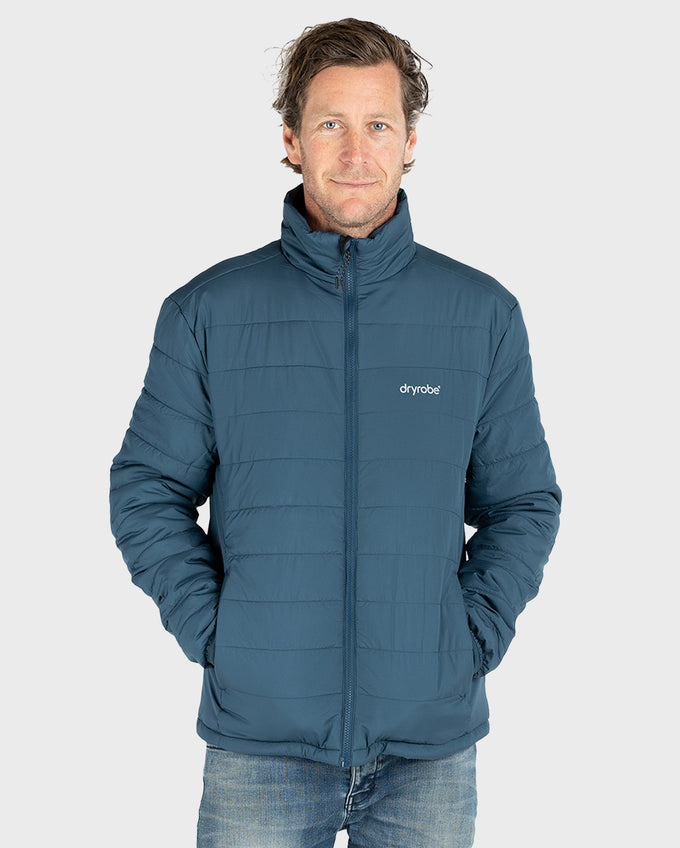 Deep Sea Blue Men's Light Weight Jacket | Dryrobe®