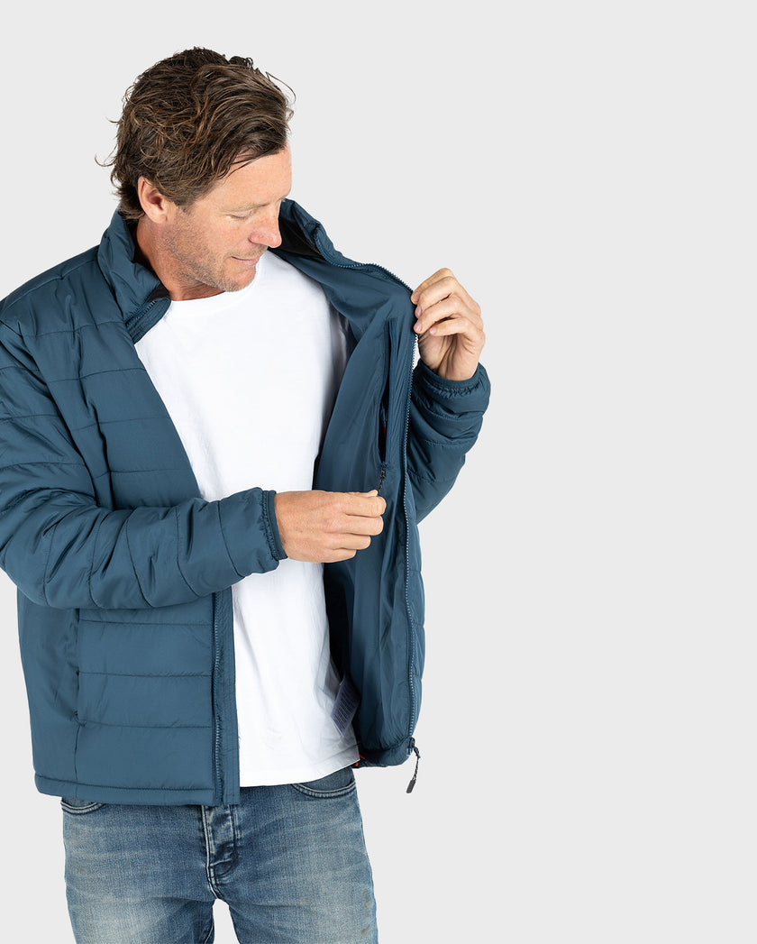 Deep Sea Blue Men's Light Weight Jacket | Dryrobe®