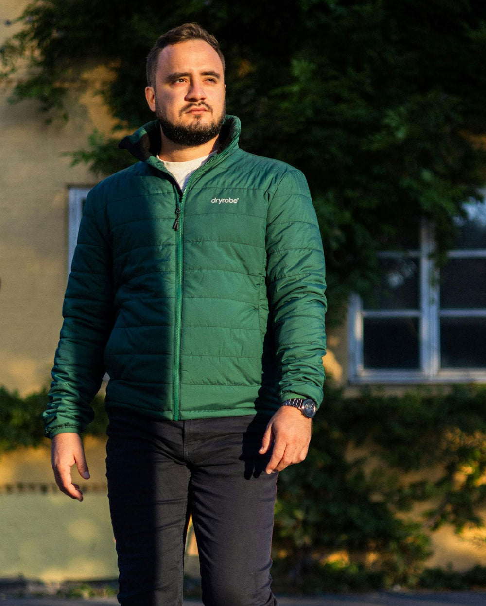 Hunter Green Men's Light Weight Jacket | Dryrobe®