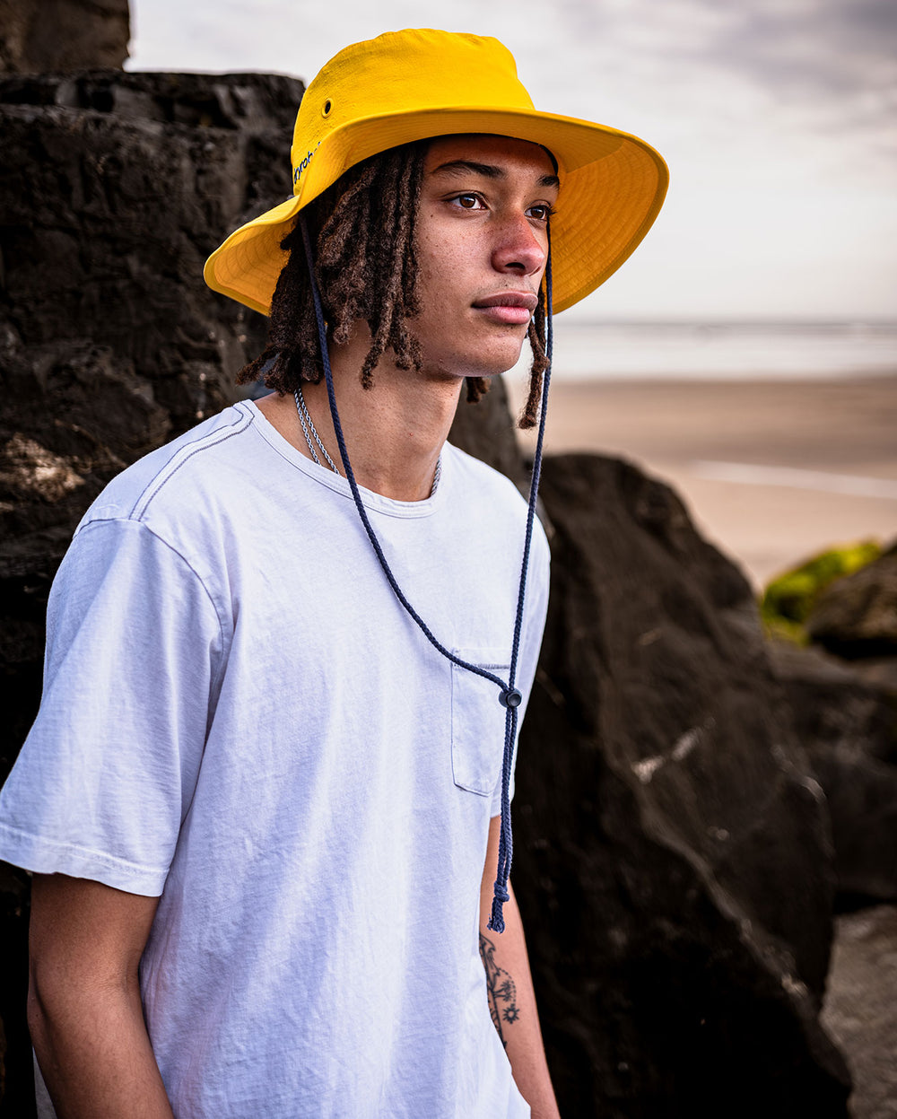 Yellow Quick Dry Brimmed Hat | Dryrobe® – dryrobe